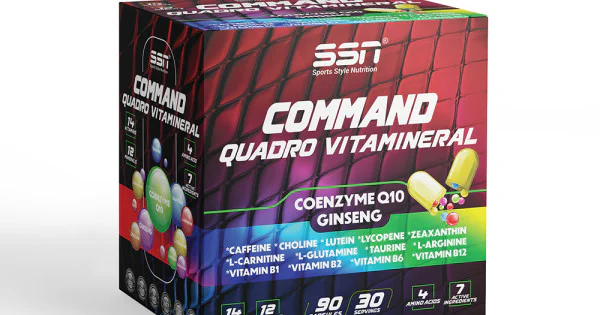 SSN Command Quadro Vitamineral 90 Kapsül Vitamin